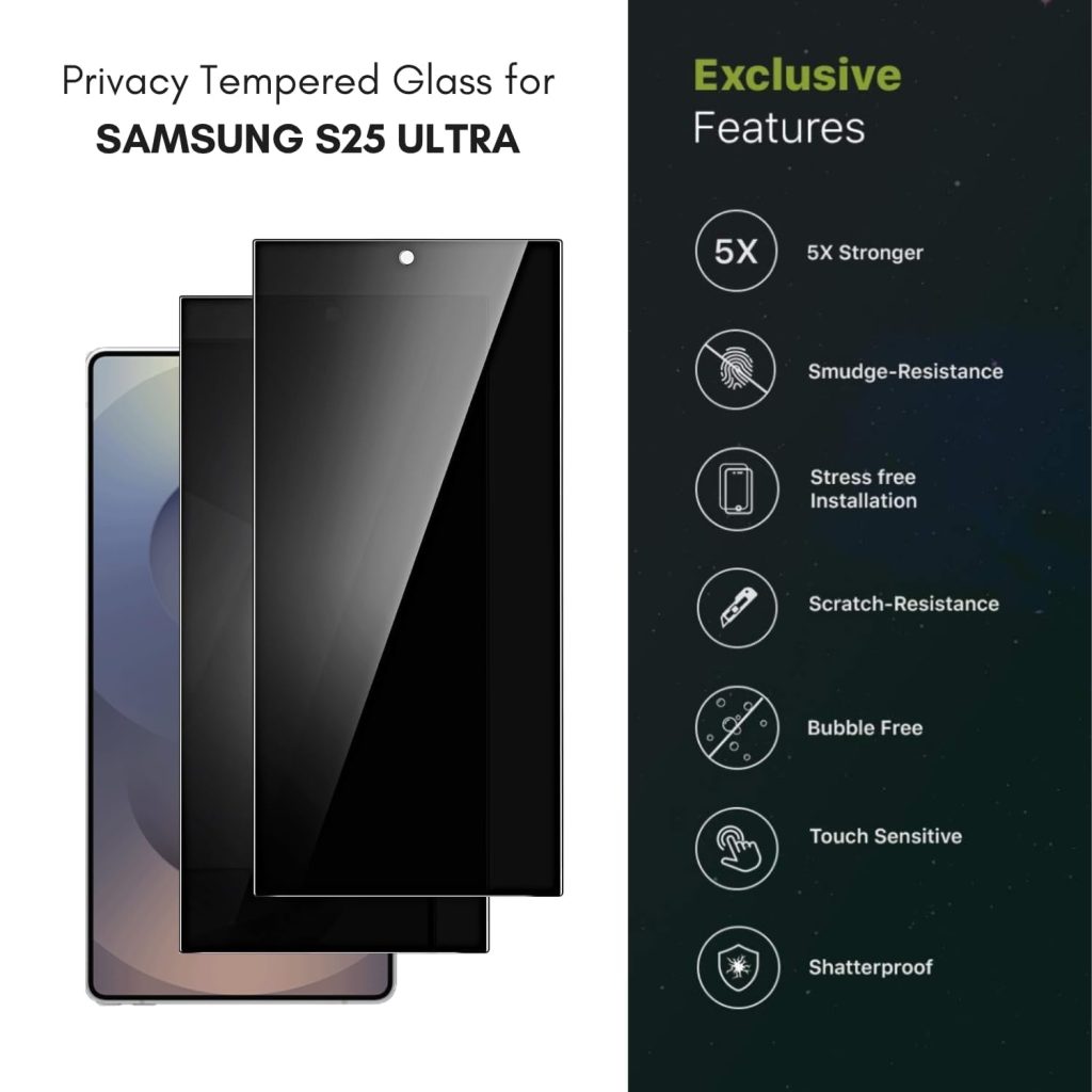 Samsung Galaxy S25 Ultra Privacy Tempered Glass (Pack 2) - CaseCandy